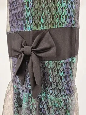 Unique Vintage | Dresses | Unique Vintage Iridescent Peacock Sheer ...